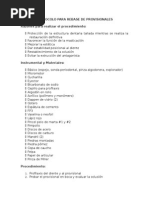 Protocolo para Prótesis Total Removible | PDF | Dentadura postiza | Boca