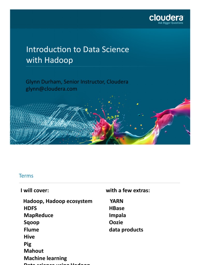 Cloudera Tutorial | PDF | Apache Hadoop | No Sql
