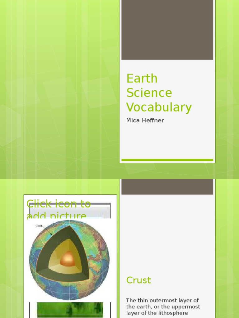 Earth Science Vocabulary Mica Heffner | PDF | Fault (Geology) | Plate ...