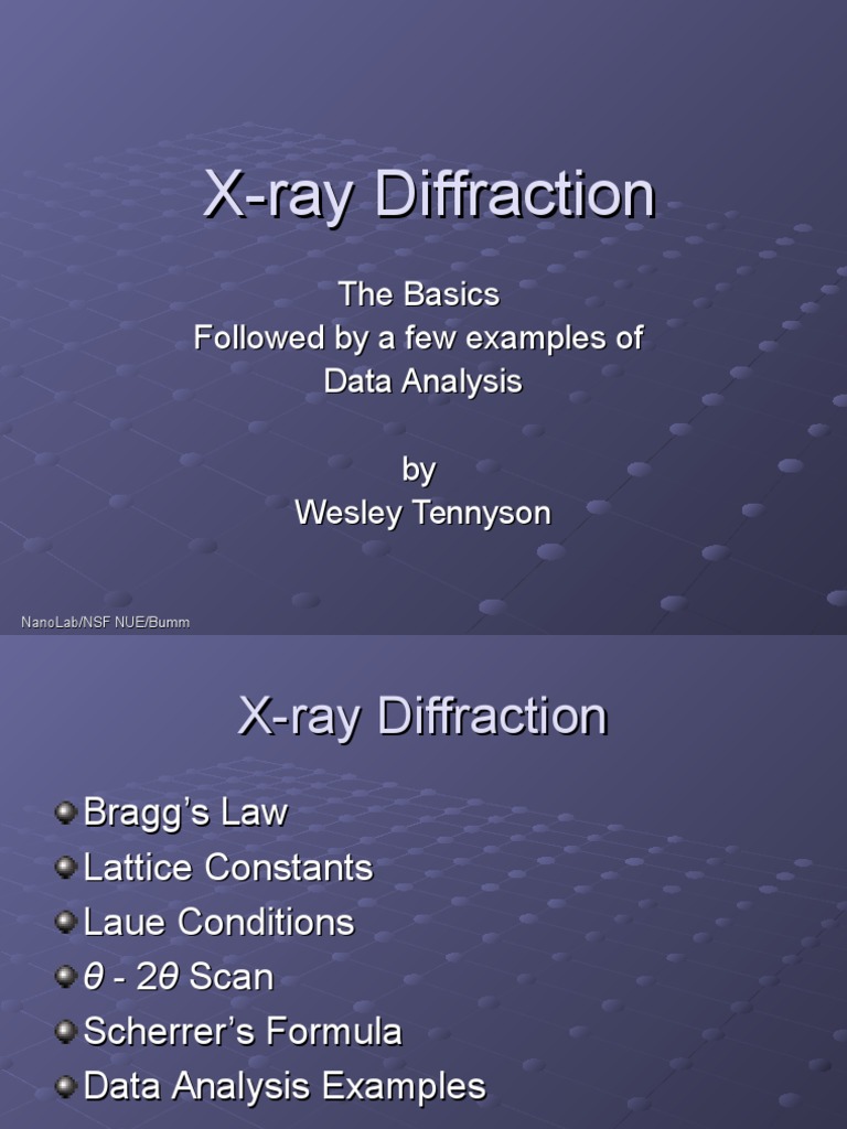 X Ray Diffraction | PDF | X Ray Crystallography | Diffraction