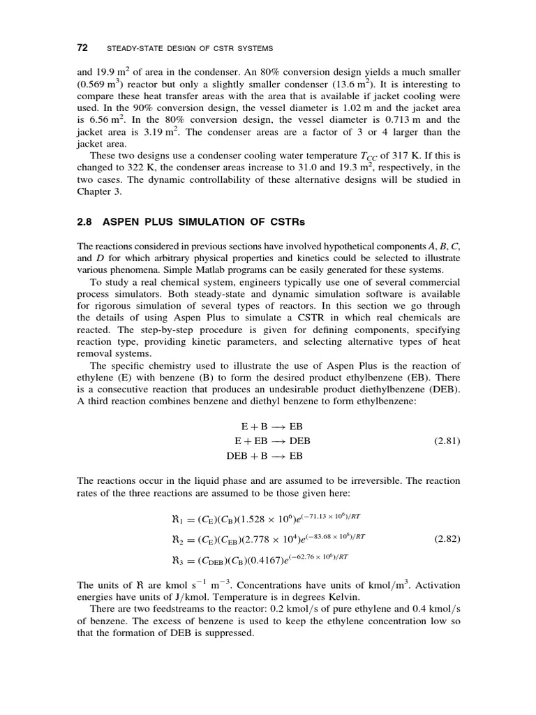 Aspen Plus | PDF | Chemical Reactor | Chemical Kinetics