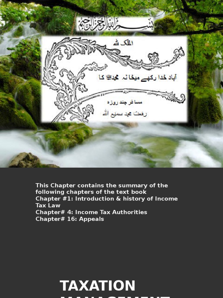 1.concepts of Taxation & Tax Structure in Pakistan | PDF | Fiscal ...