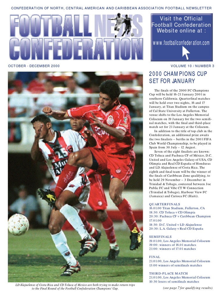 2000 Champions Cup Set For January: Visit The Official Football ...