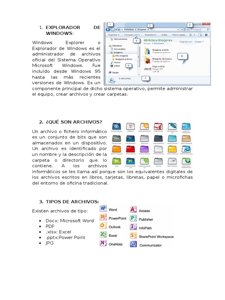 Explorador de Windows | PDF | Archivo de computadora | Point and Click