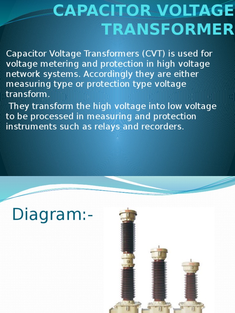 Capacitor Voltage Transformer | Download Free PDF | Capacitor | Transformer