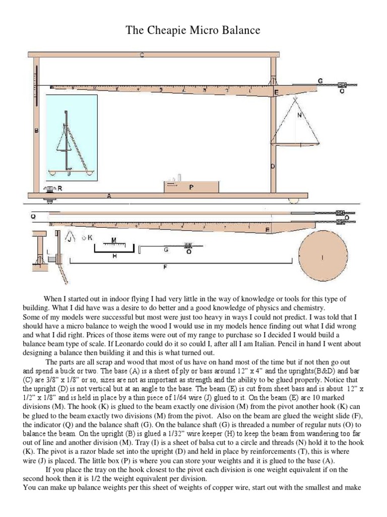 The Cheapie Micro Balance | PDF | Weighing Scale | Nature