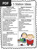 Daily 5 Checklist | PDF