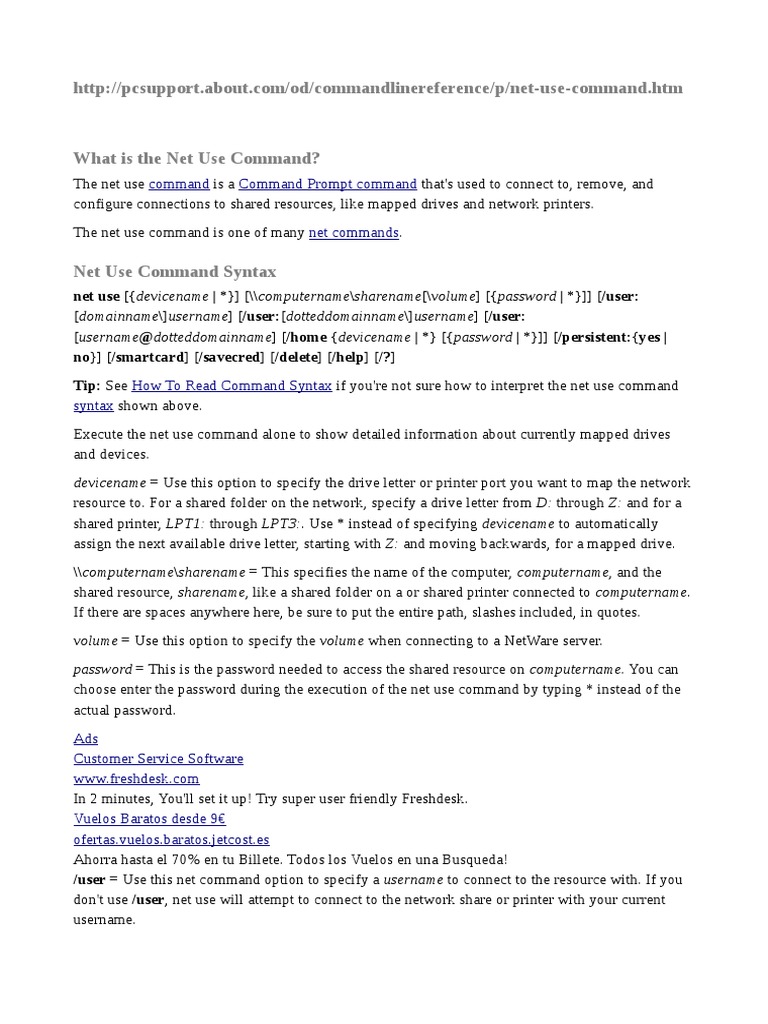 Command Command Prompt Command | PDF | User (Computing) | Computer File