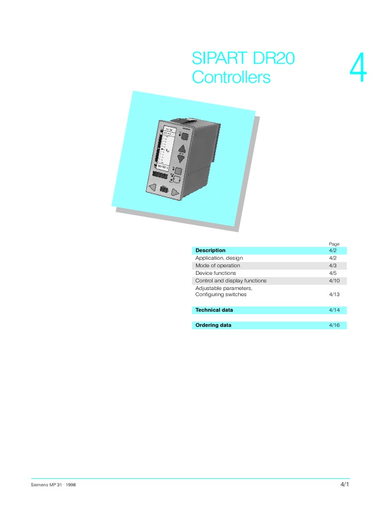 Catalog Sipart DR20 | PDF | Control System | Power Supply