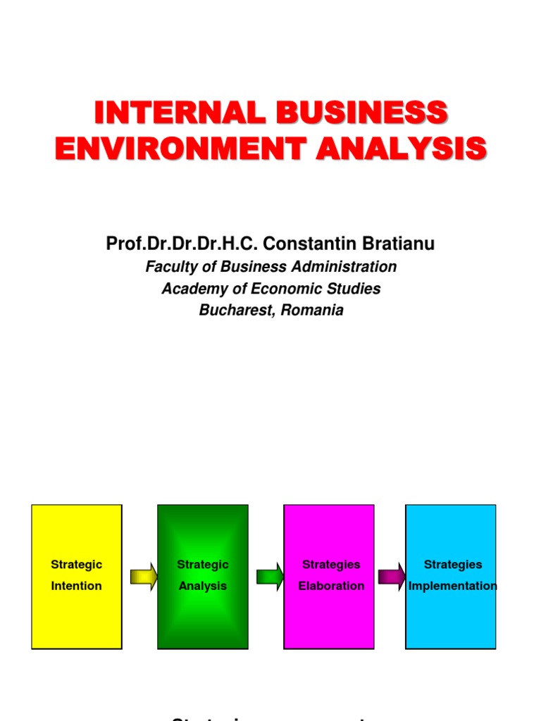 BS - L06 - Internal Business Environment Analysis | PDF | Strategic ...