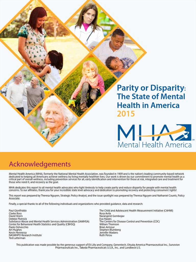 MHA Parity Report 2015 | PDF | Mental Health | Substance Abuse