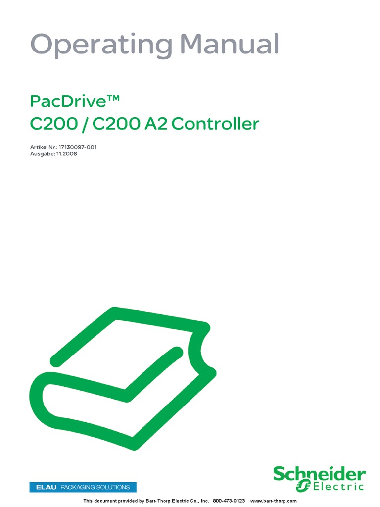 PacDrive C200 C200 A2 Controller Operating Manual | PDF | Booting | Safety
