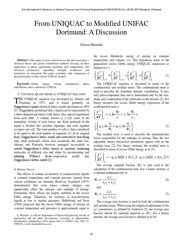 Aplicacion Del Unifac | PDF | Mechanics | Continuum Mechanics