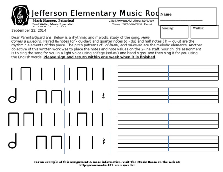 Staff-Here Comes A Bluebird | PDF
