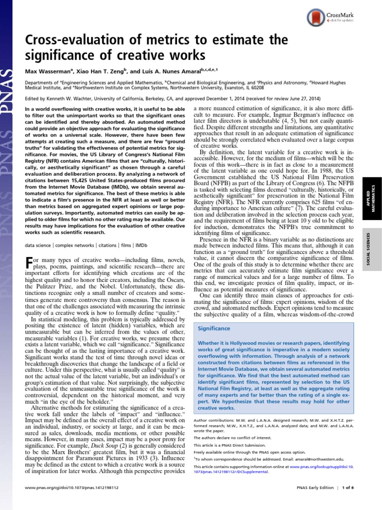 Northwestern Study | PDF | Receiver Operating Characteristic | Regression Analysis