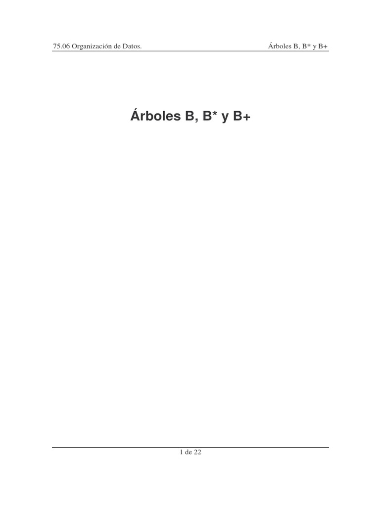 Arboles B-Libre | PDF | Informática teórica | Datos de computadora