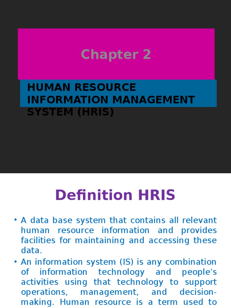 Human Resource Information Management System (Hris) | PDF | Payroll ...