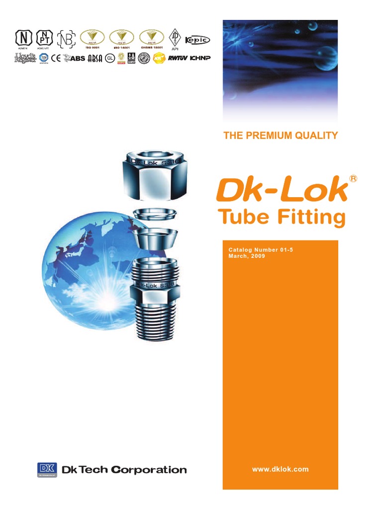 Fittings DK LOK Pipe Fitting Brochure | PDF | Pipe (Fluid Conveyance ...
