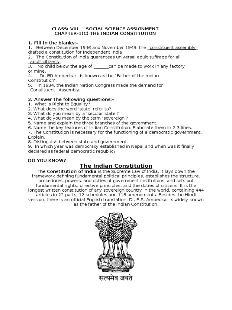 Social Science Assignment Class 8 CBSE | Download Free PDF | East India ...