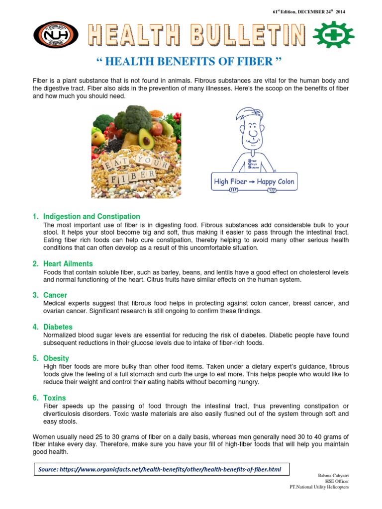 HSE Bulletin Edisi 61 - December 2014 PDF | PDF | Dietary Fiber | Diet ...