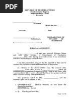 Judicial Affidavit of Expert Witness | PDF | Affidavit | Perjury