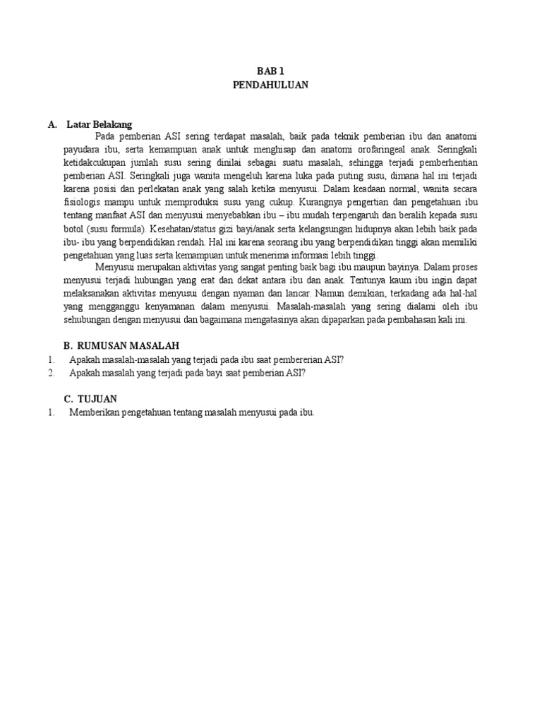 Makalah Puting Lecet | PDF