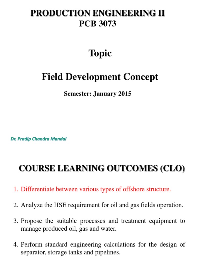 Field Development Concepts | PDF | Deep Foundation | Watercraft