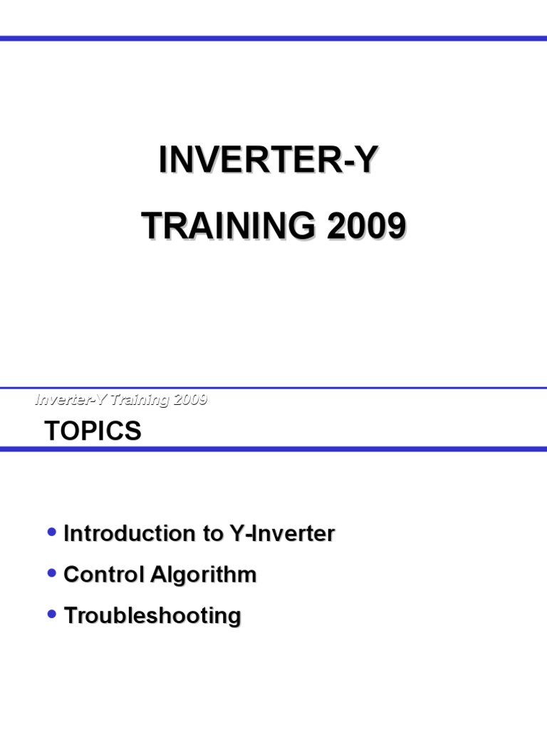Inverter Training | PDF | Power Inverter | Rectifier