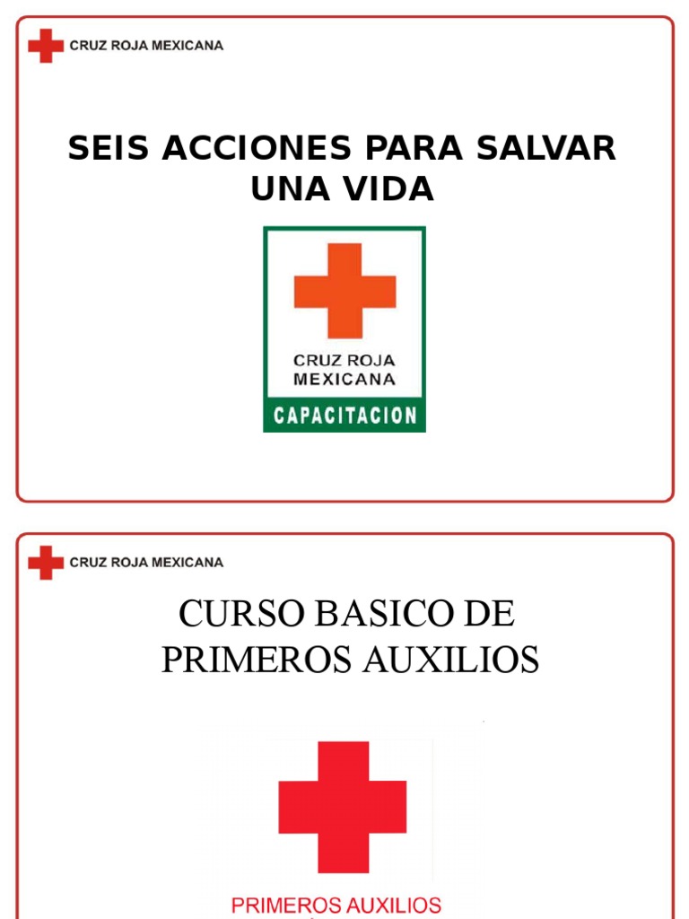 Seis Acciones para Salvar Una Vida | PDF | Reanimación cardiopulmonar | Quemar