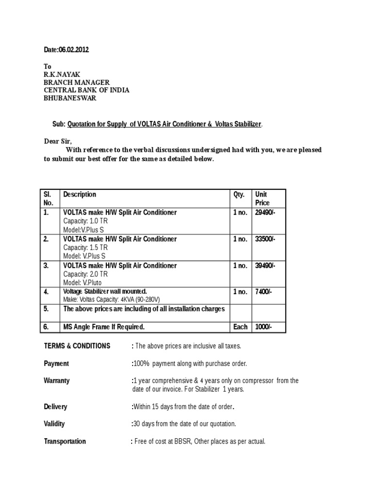 To R.K.Nayak Branch Manager Central Bank of India Bhubaneswar | PDF ...