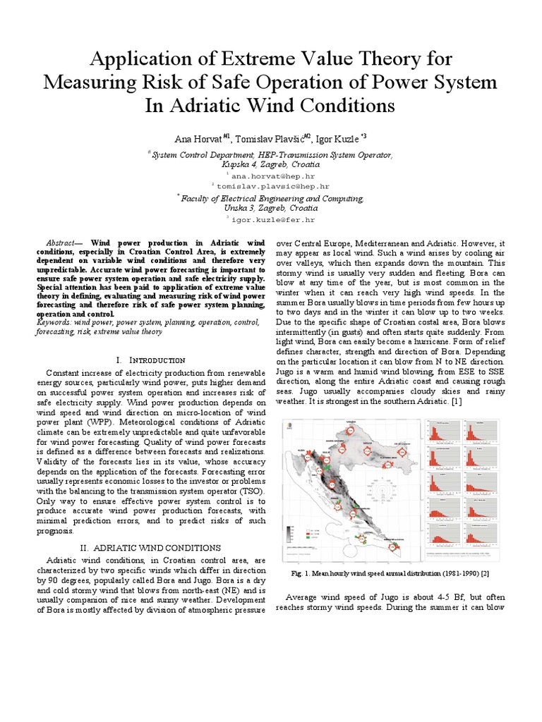 Application of Extreme Value Theory For Measuring Risk of Safe ...