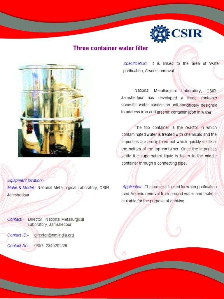 Three Container Water Filter | PDF | Science & Mathematics