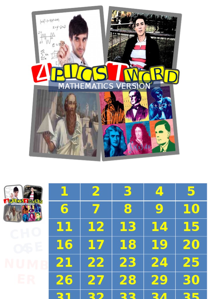 4 Pics 1 Word - Math Version | PDF | Business