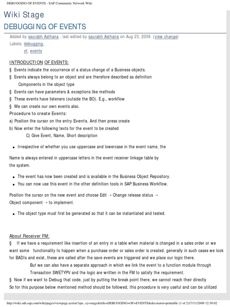 Debugging Of Events Pdf Computer Engineering Computer Programming