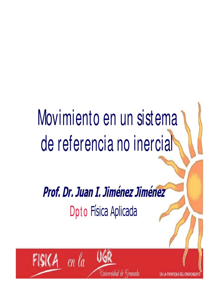 Movimiento en Un Sistema de Referencia No Inercial | Vector Euclidiano ...