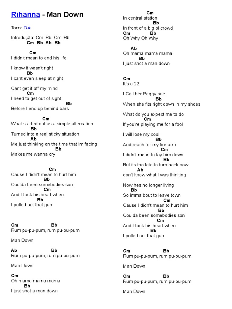 Rihanna - Man Down | PDF