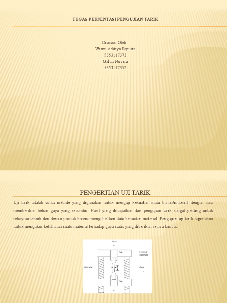 Pengujian Tarik | PDF