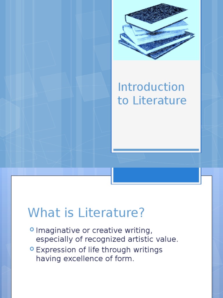 1-Introduction To Literature | PDF | Plot (Narrative) | Poetry