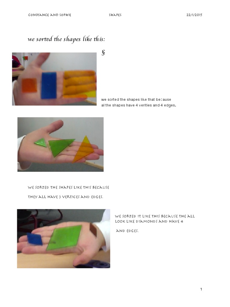 Power Polygons: Shape Sorting Analysis | PDF | Cooking, Food & Wine ...