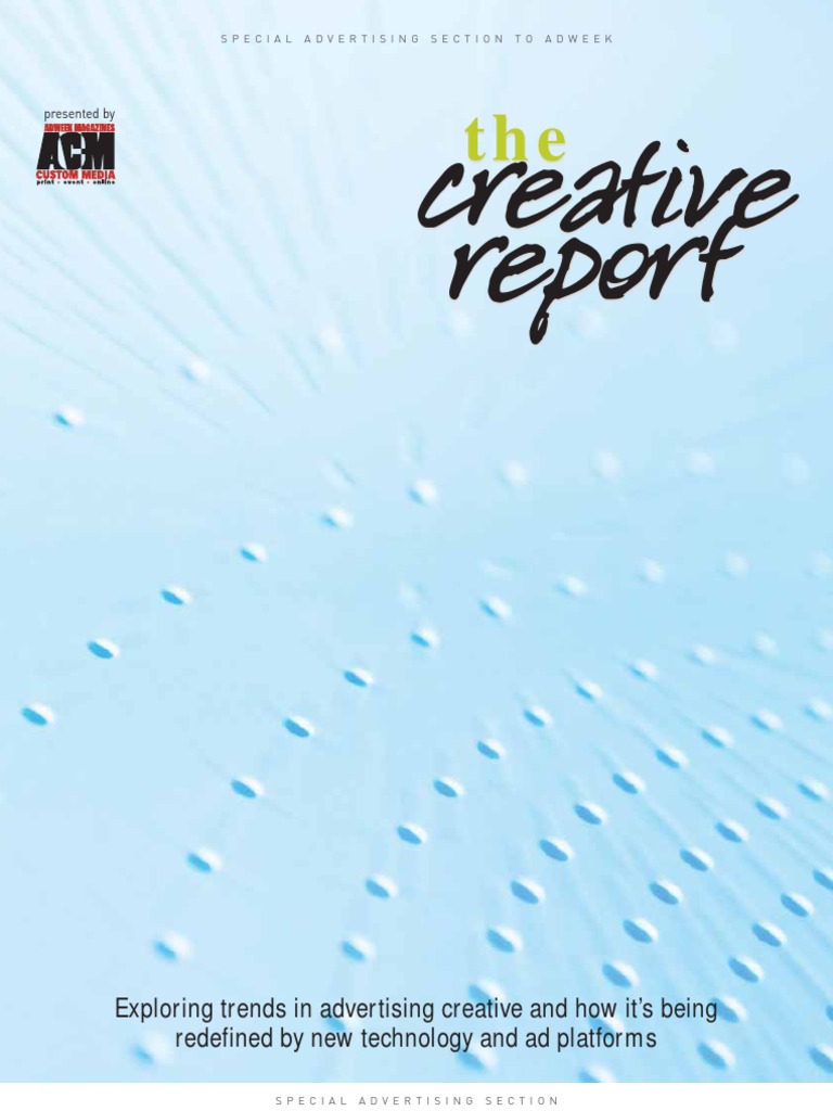 The Creative Report | PDF | Advertising | Mass Media