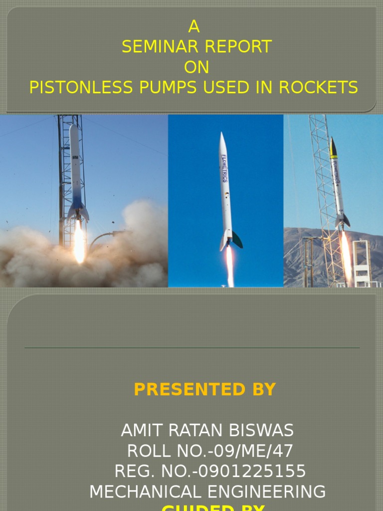 Pistonless Pumps for Rocket Applications | PDF | Spacecraft Propulsion ...