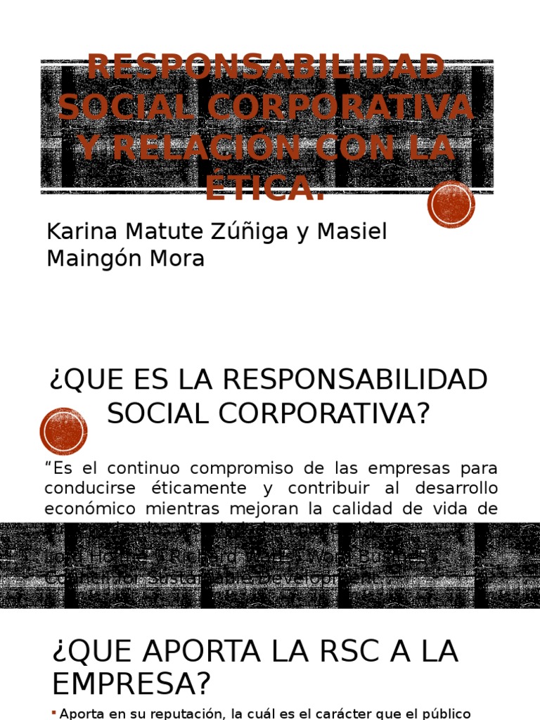 Responsabilidad Social CORPORATIVA | PDF | Responsabilidad social corporativa | Economias