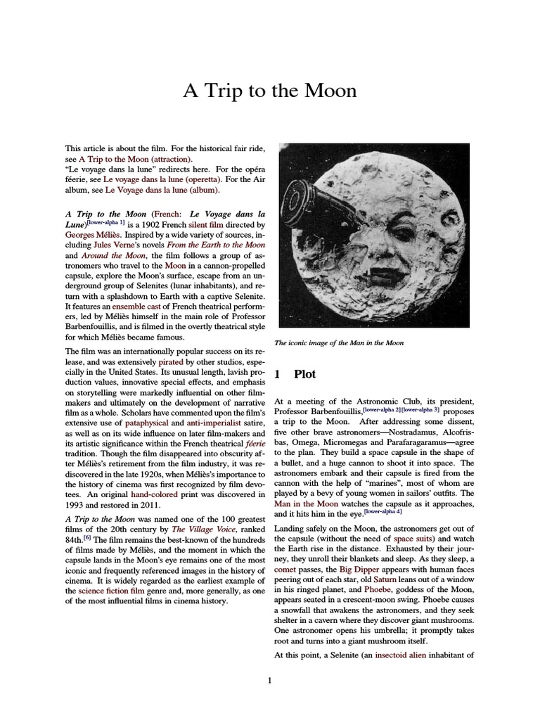 A Trip To The Moon | PDF | Leisure