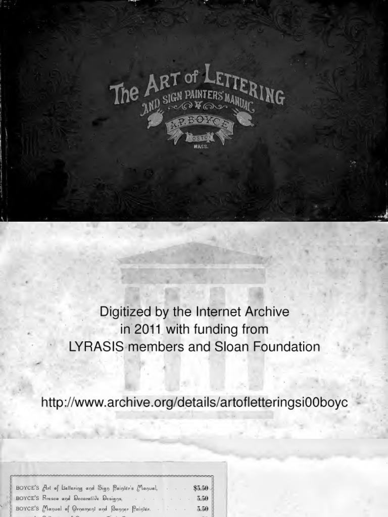 The Art of Lettering and Sign Painters' Manual | PDF | Letter Case ...