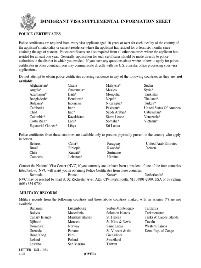 Form DSL 1083 | PDF | Travel Visa | Marriage