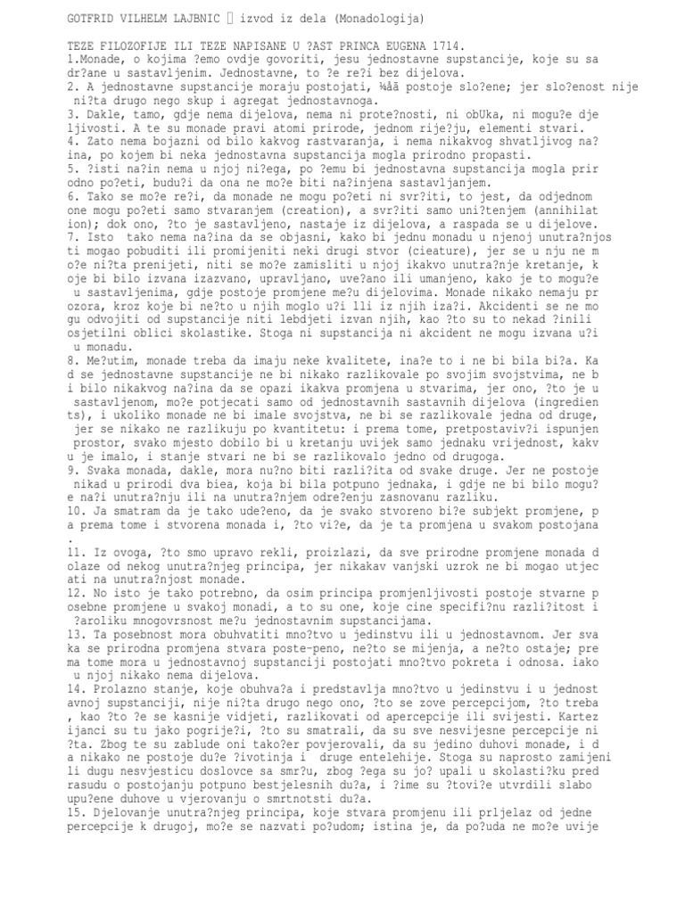 Lajbnic Dekart Spinoza Hjum Lok | PDF