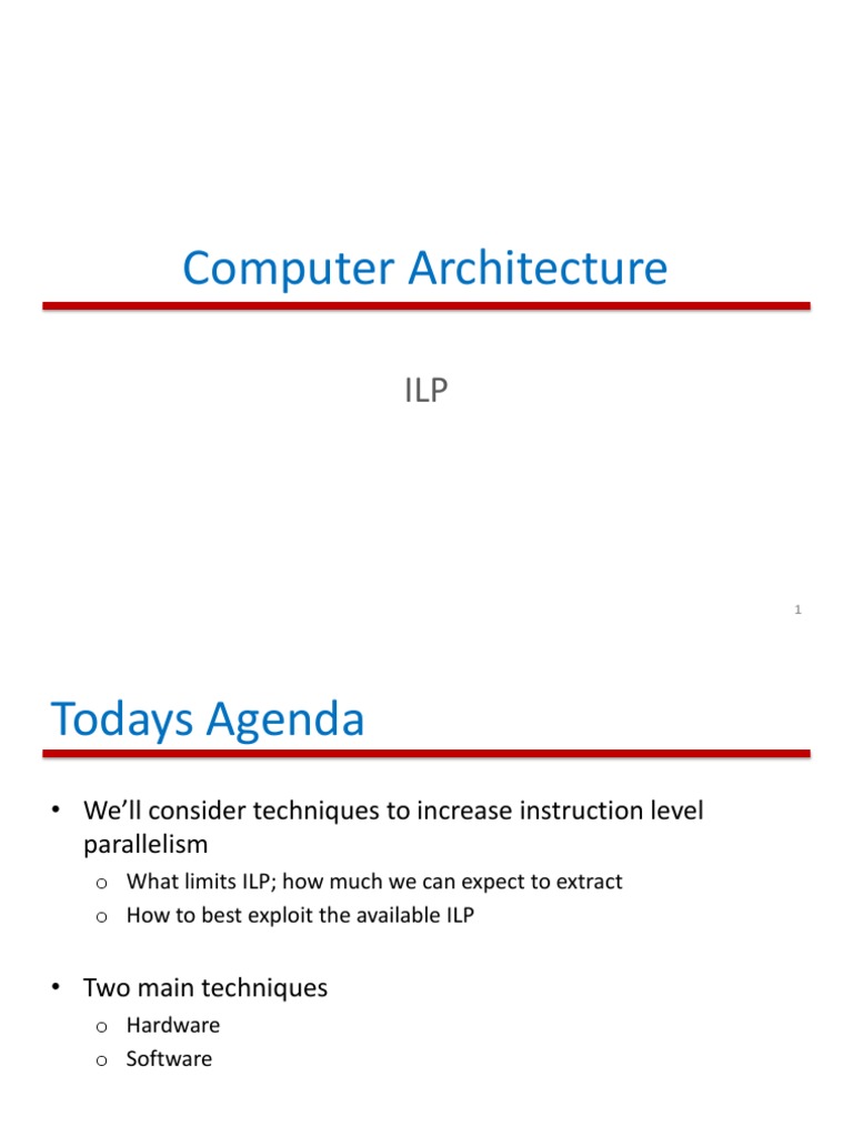 4th Lecture Computer Architecture | PDF | Parallel Computing | Instruction Set