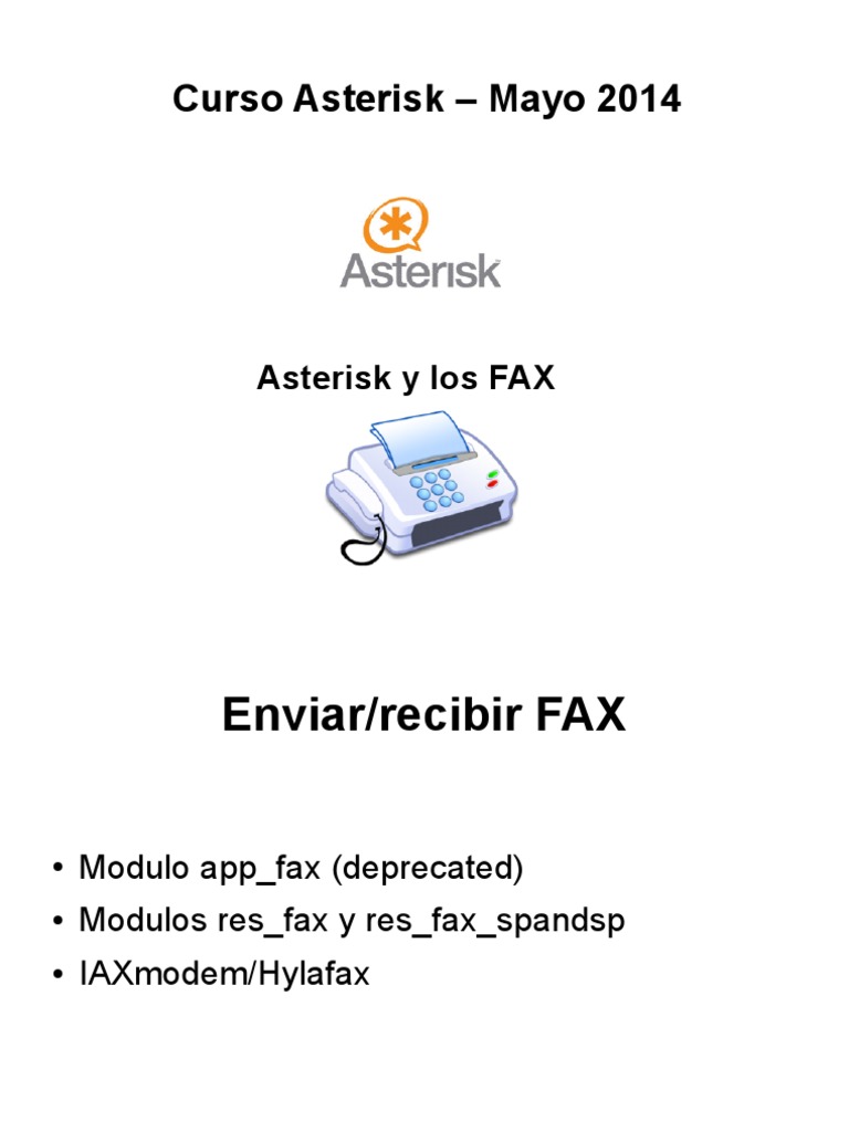Asterisk Fax | PDF | Fax | Red mundial