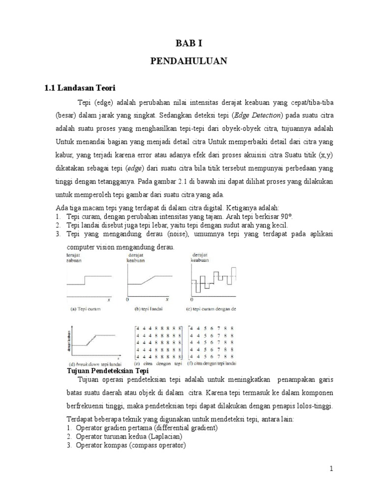 Deteksi Tepi Citra Digital | PDF