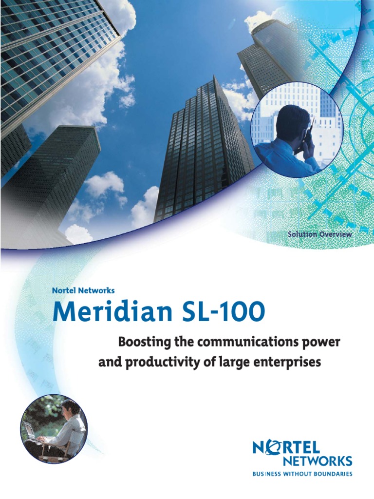 Nortel Meridian SL100 Brochure | PDF | Voice Over Ip | Telephony